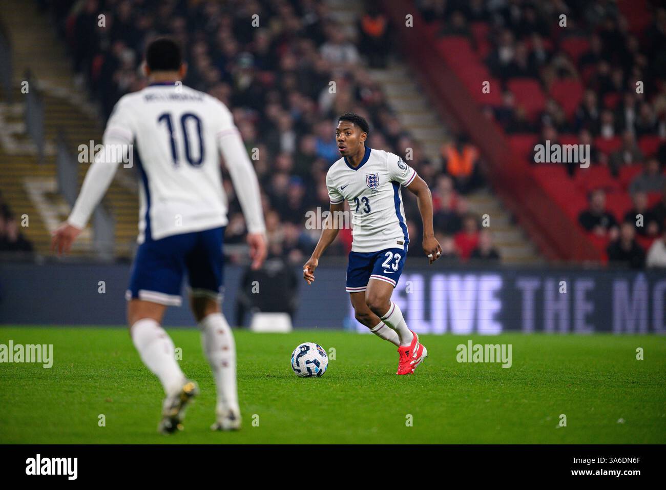 LONDON, ENGLAND - Myles Lewis-Skelly of England during the FIFA World ...