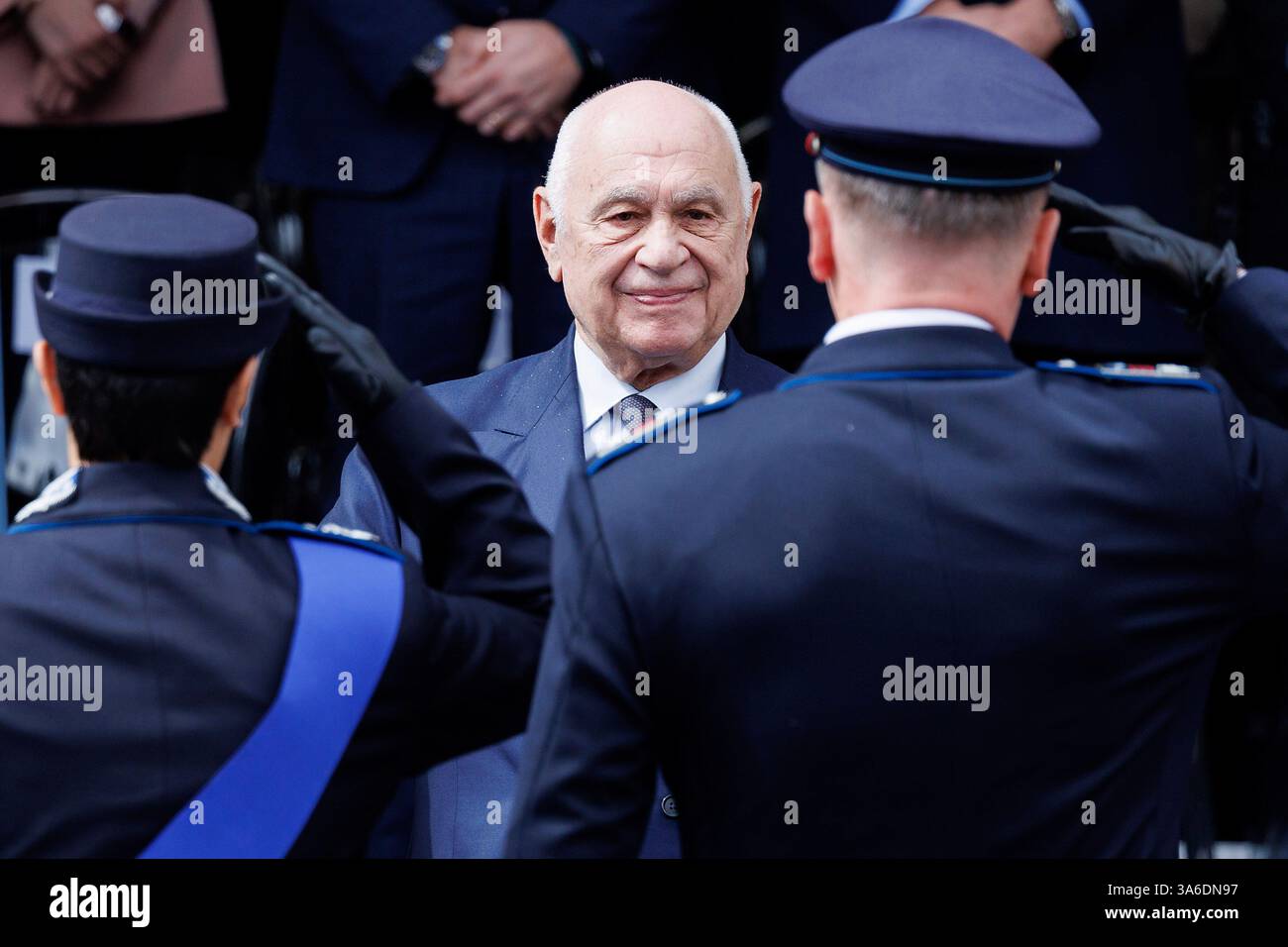 Il ministro della Giustizia Carlo Nordio durante la cerimonia per il ...