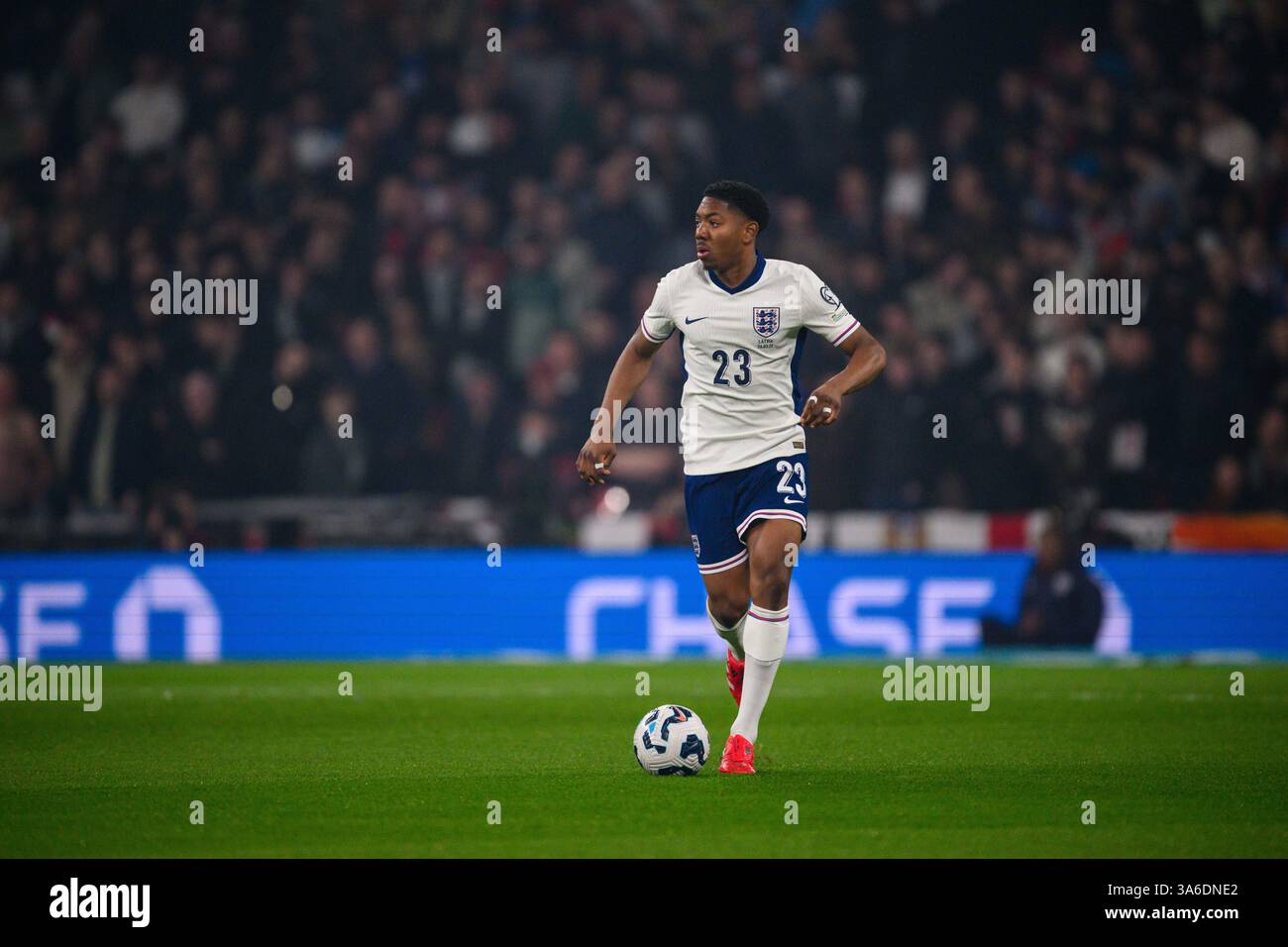 LONDON, ENGLAND - Myles Lewis-Skelly of England during the FIFA World ...