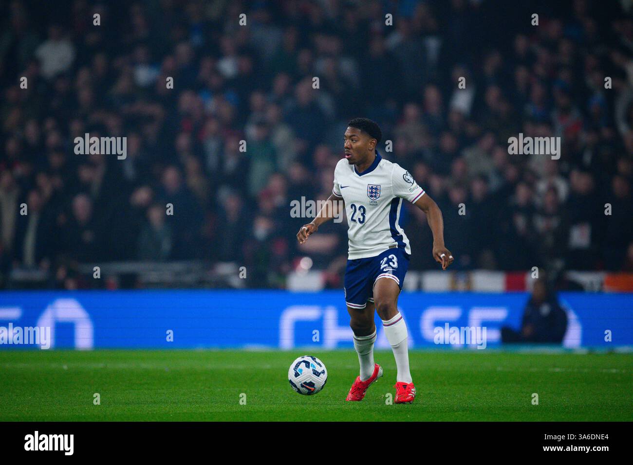 LONDON, ENGLAND - Myles Lewis-Skelly of England during the FIFA World ...