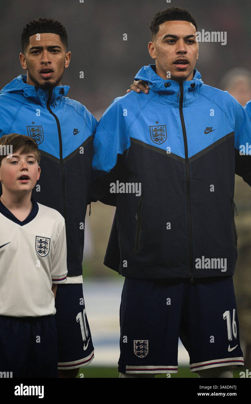 LONDON, ENGLAND - Jude Bellingham and Morgan Rogers during the FIFA ...