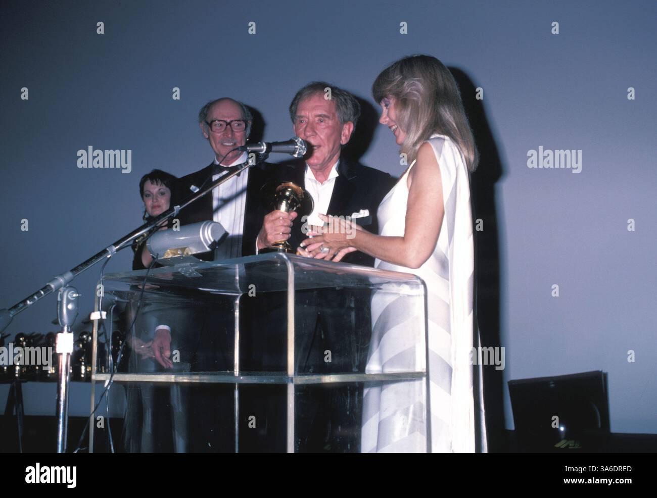 Jul 01, 1982; Los Angeles, CA, USA; Terry Moore & Lee Van Cleff present ...