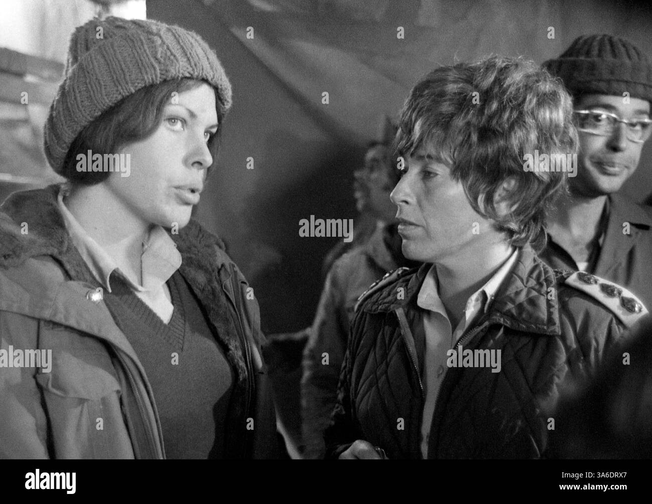 Commander of Israel's Women's Army, Colonel Ruth Muscal, right, talks ...