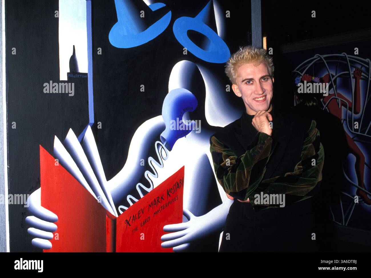 Artist & composer MARK KOSTABI @ his art exhibition @ Hanson Gallery ...