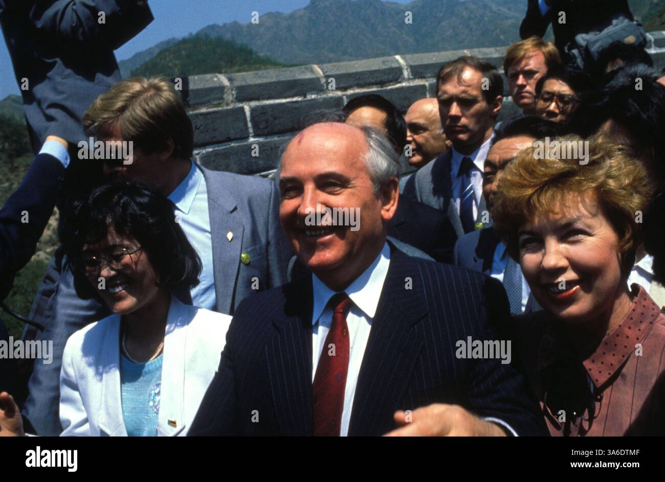 May 04, 1989; Bangkok, CHINA; Former Soviet President MIKHAIL GORBACHEV ...