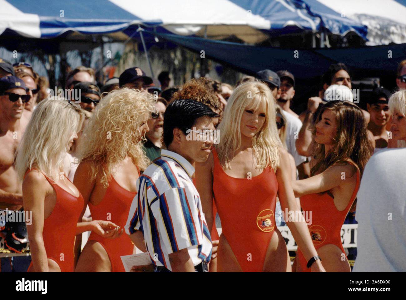 Jul 16, 1995; Huntington Beach, CA, USA; Actress GENA LEE NOLIN along ...