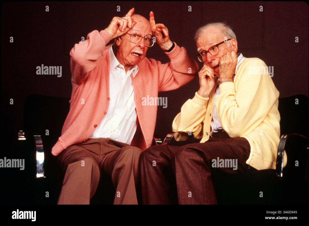 Actors FRANK THOMAS and OLLIE JOHNSTON in 'Frank and Ollie.' Stock ...
