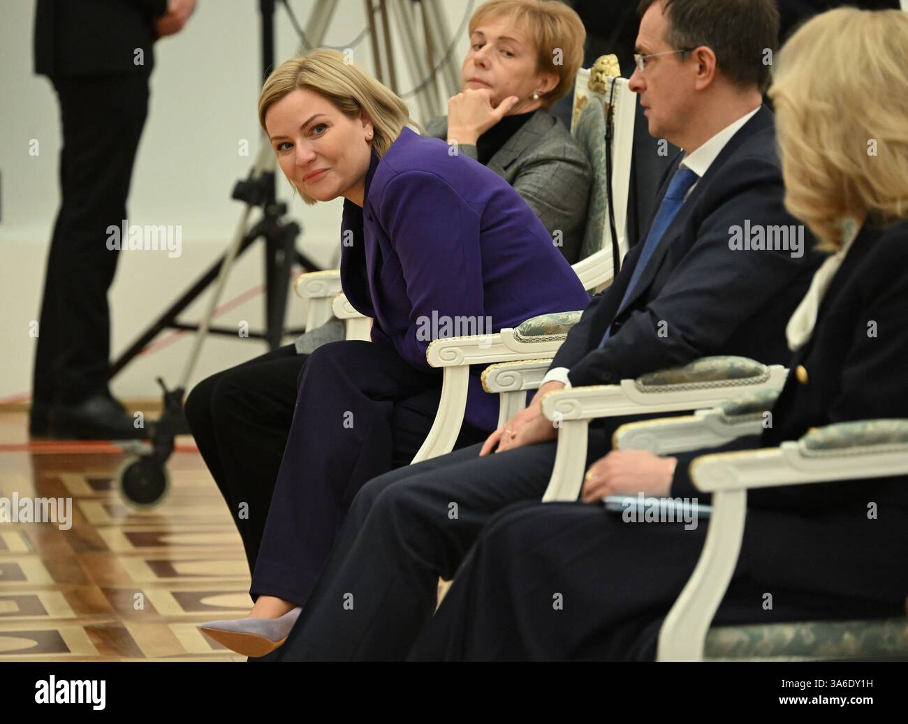 Moscow, Russia. 25th Mar, 2025. Russian Minister of Culture Olga ...