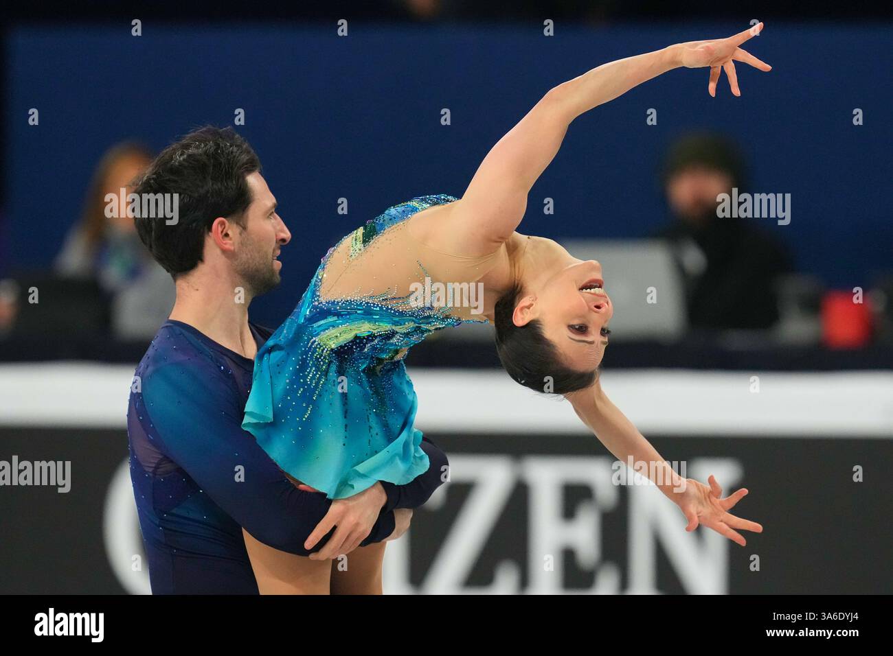 FILE - Deanna Stellato-Dudek, right, and Maxime Deschamps of Canada ...