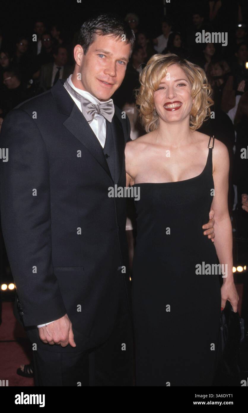 Jan 11, 1998; Los Angeles, CA, USA; Actors DYLAN WALSH & wife MELORA ...
