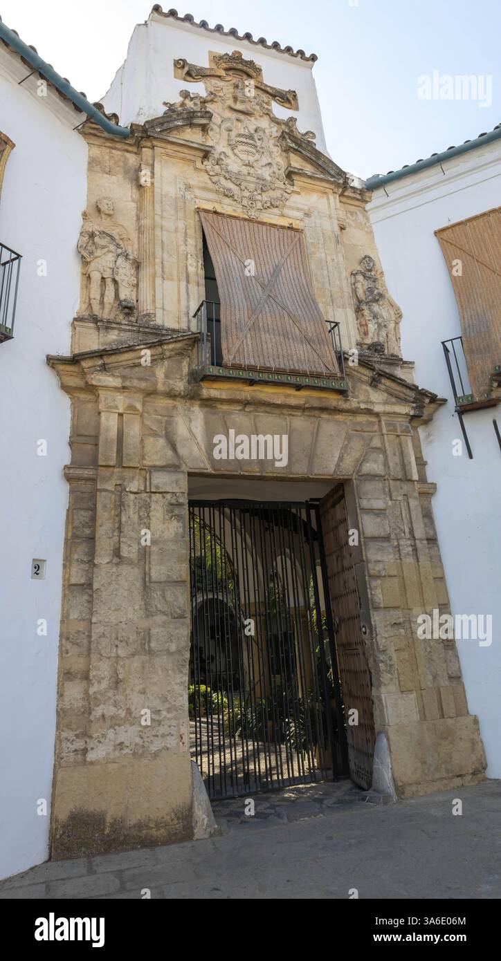 The entrance gate to Palacio de Viana, Cordoba, Spain Stock Photo - Alamy