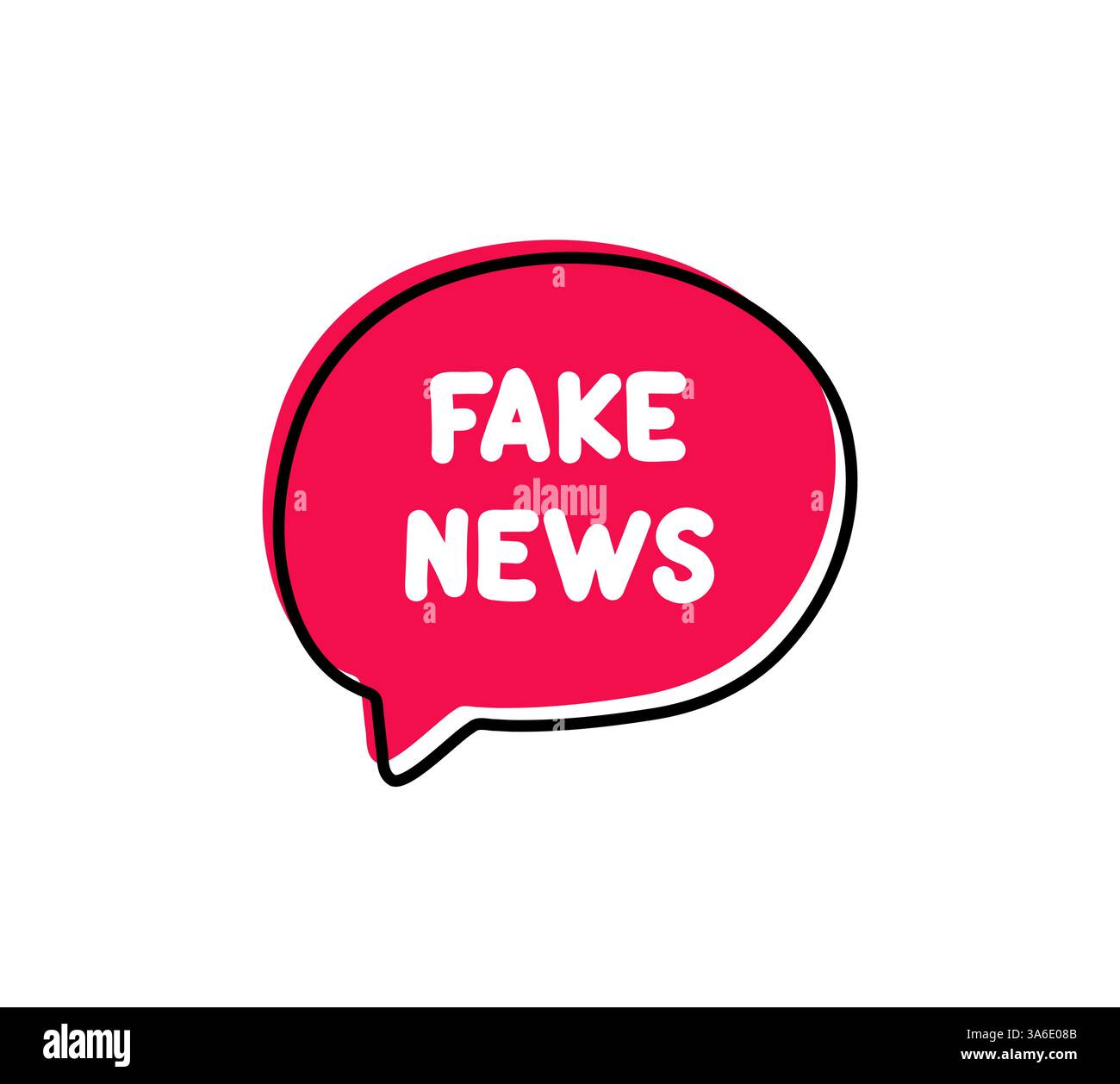 Fake News. Badge, icon, logo vector design illustration on white ...