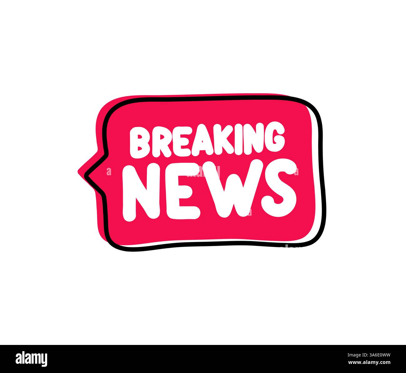 Breaking News. Badge, icon, logo vector design illustration on white ...