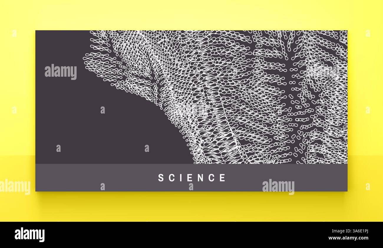 Abstract cellular background. Cell membrane structure in motion. 3D scientific vector ...