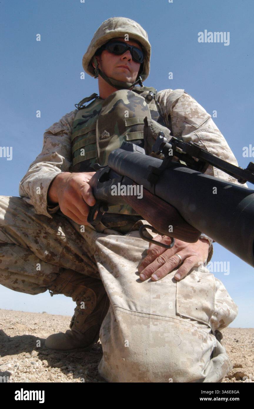 May 07, 2004; Camp Blue Diamond, Iraq; Sgt. BRADLEY LEBLANC, a military ...