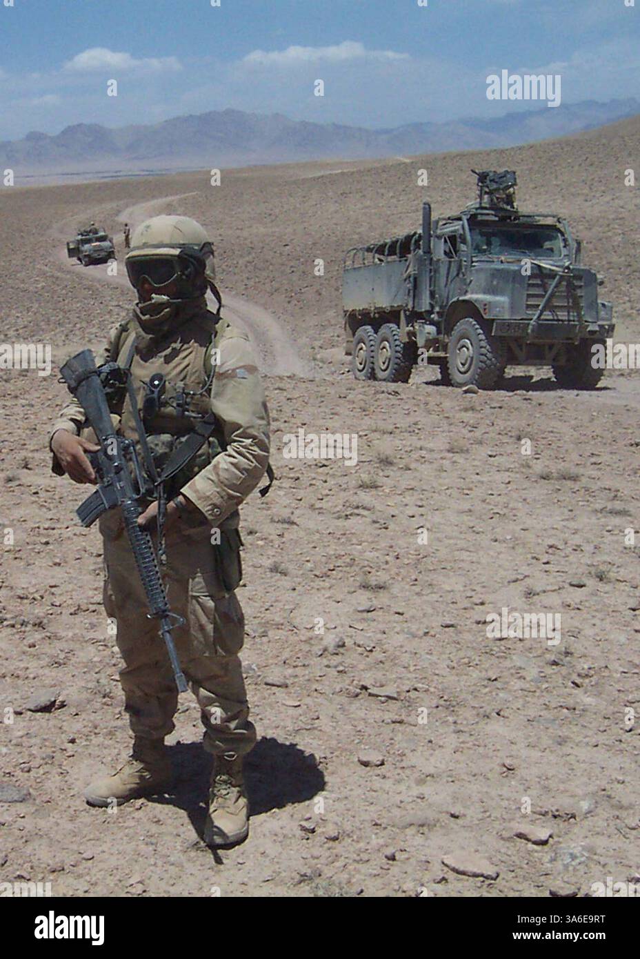 May 20, 2004; FOB Ripley, Afghanistan; A Marine with Golf Battery ...