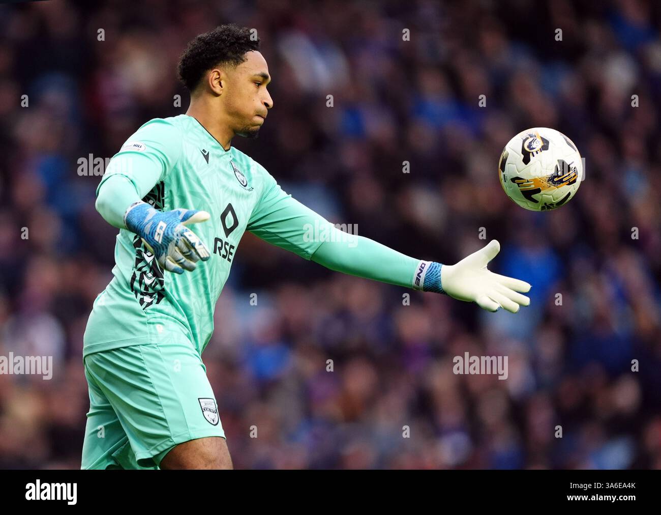File photo dated 02-02-2025 of Ross County goalkeeper Jordan Amissah ...