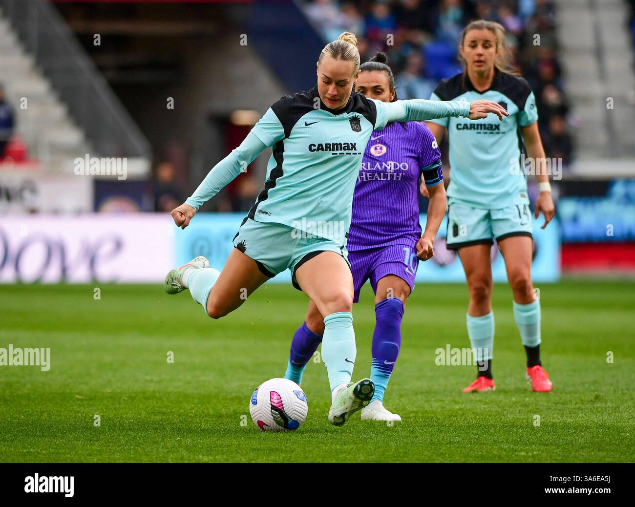 Harrison, United States, March 23, 2025: Jaelin Howell (7 Gotham FC ...