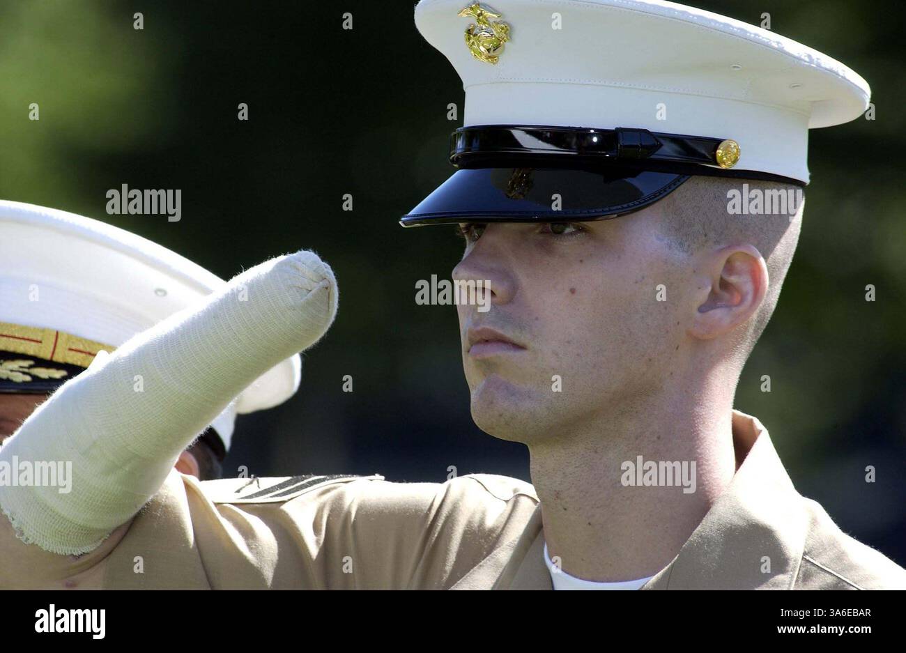 Jun 01, 2004; Arlington, Virginia, USA; Cpl. JAMES WRIGHT received the ...