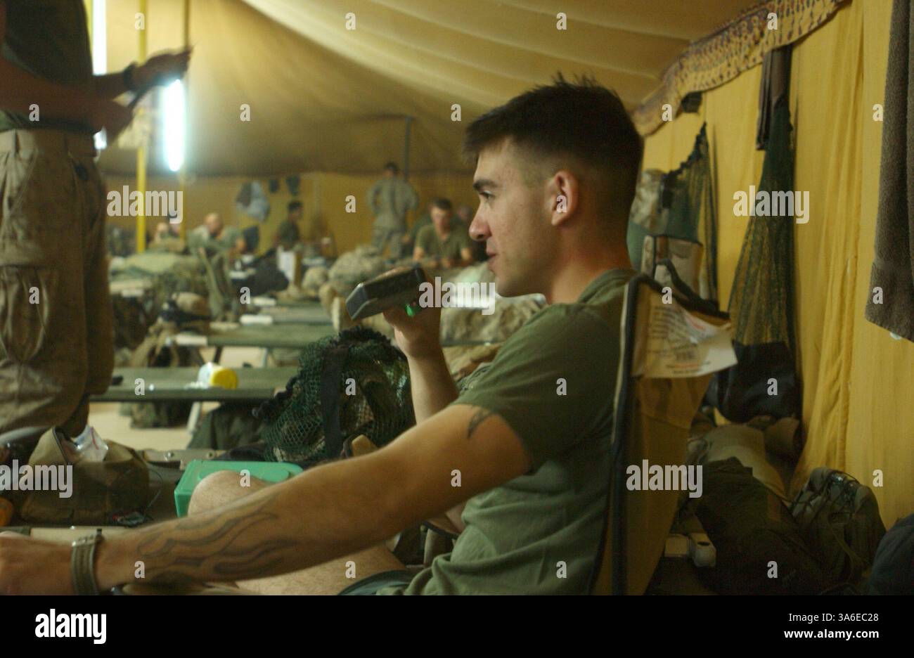 Jun 04, 2004; Camp Fallujah, Iraq; Cpl. KEVIN J. KLINK, with Company G ...