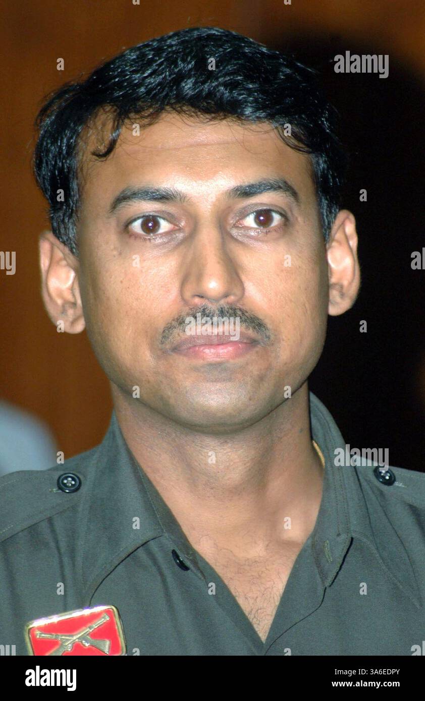 Aug 25, 2004; New Delhi, INDIA; Major RAJYAVARDHAN SINGH RATHORE, India ...