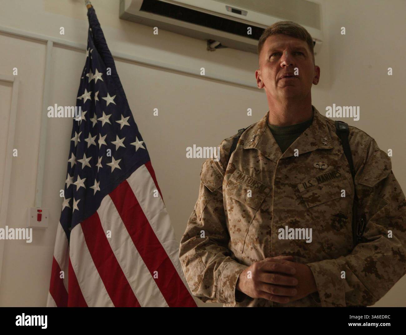 Aug 21, 2004; Camp Fallujah, Iraq; Lt. Gen. JAMES T. CONWAY frocked Brig. Gen. RICHARD F ...