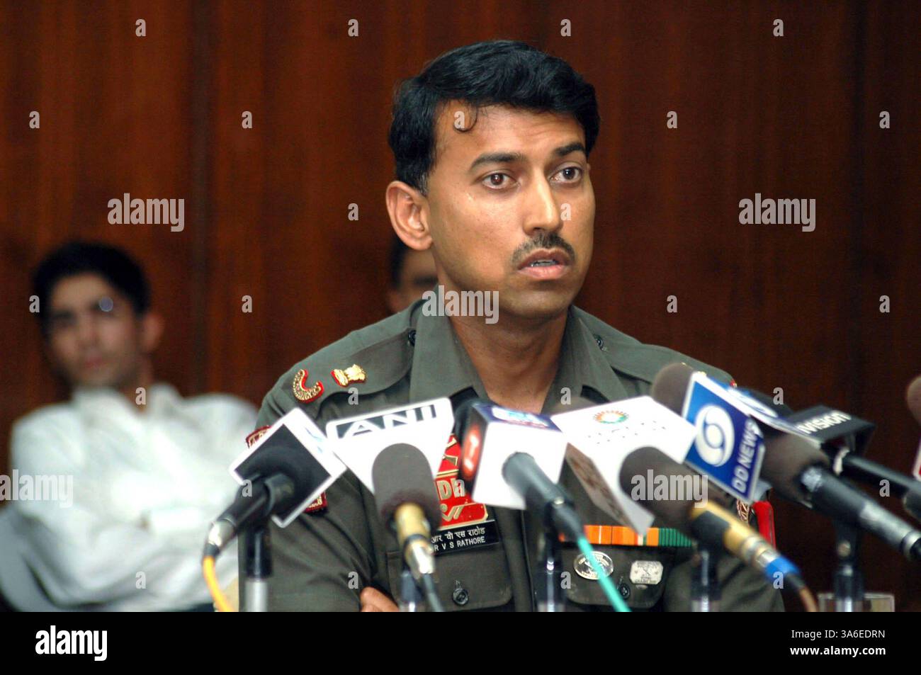 Aug 25, 2004; New Delhi, INDIA; Major RAJYAVARDHAN SINGH RATHORE, India ...