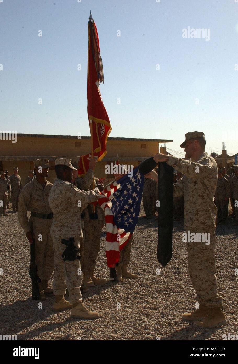 Sep 02, 2004; Al Taqaddum, Iraq; Lt. Col. DAVID W. COFFMAN (left ...