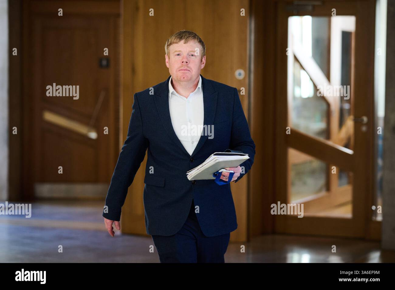Edinburgh Scotland, UK 25 March 2025. Tim Eagle MSP at the Scottish Parliament. credit sst/alamy ...