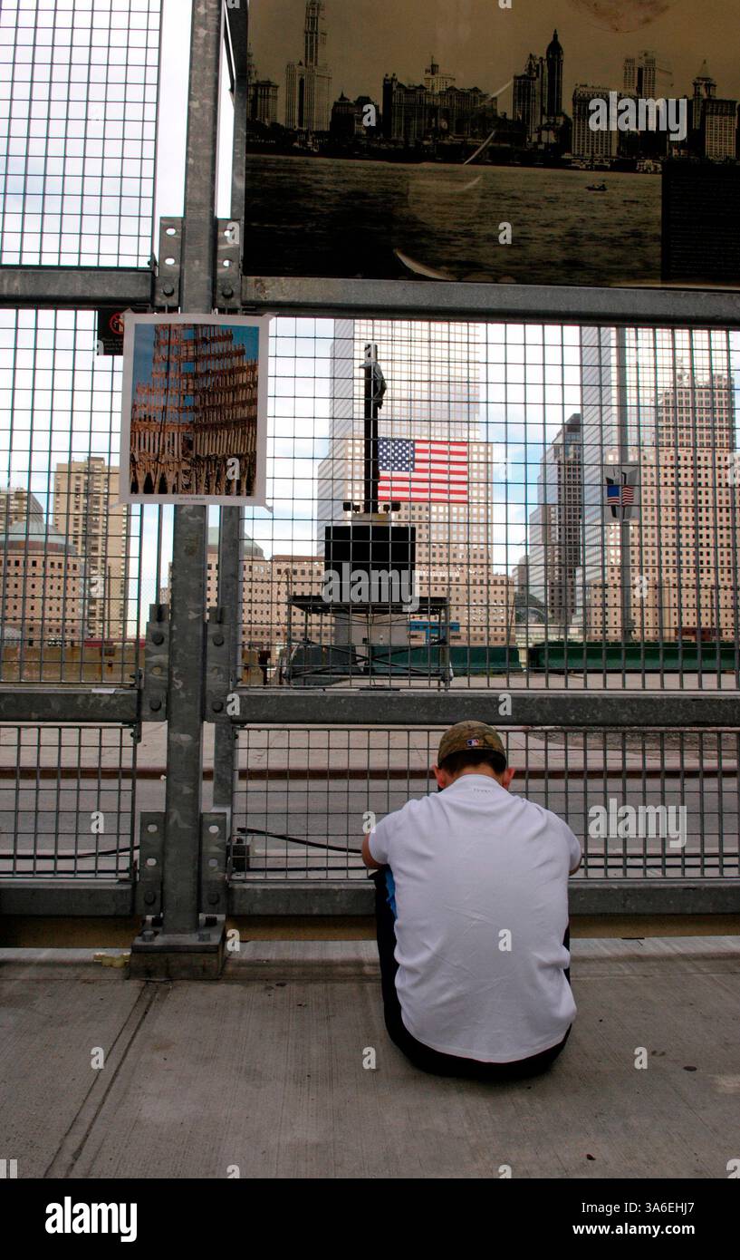 Sep 11, 2004; New York, NY, USA; Ceremony at the World Trade Center ...