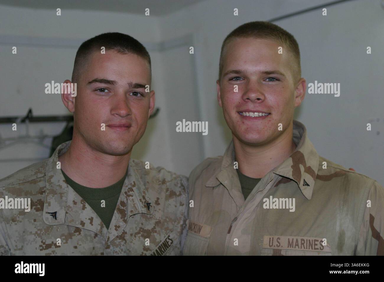Sep 26, 2004; FOB Echo, Iraq; Two of Pfc. Nicholas M. Skinner's closest friends, Lance Cpl ...