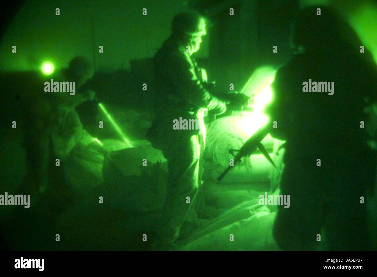 Nov 24, 2004; FOB Kalsu, Iraq; Marines of the 24th Marine Expeditionary ...