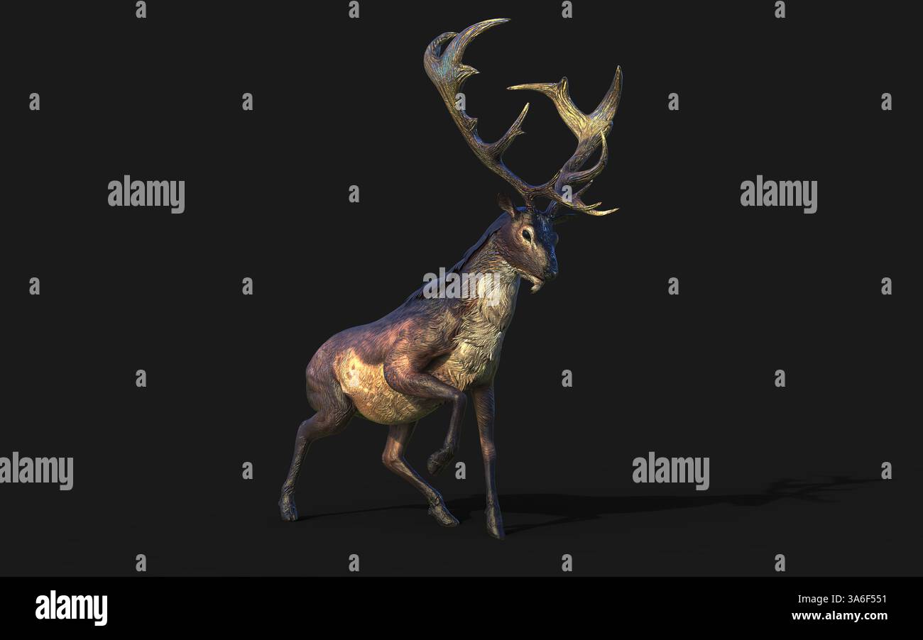 Cinematic deer 3d hi-res stock photography and images - Alamy