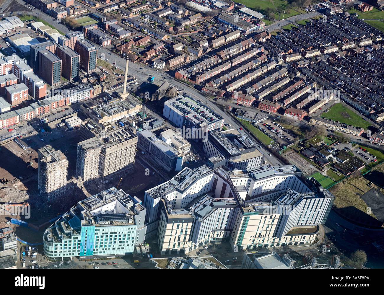 An aerial photograph of Royal Liverpool University Hospital, Merseyside ...