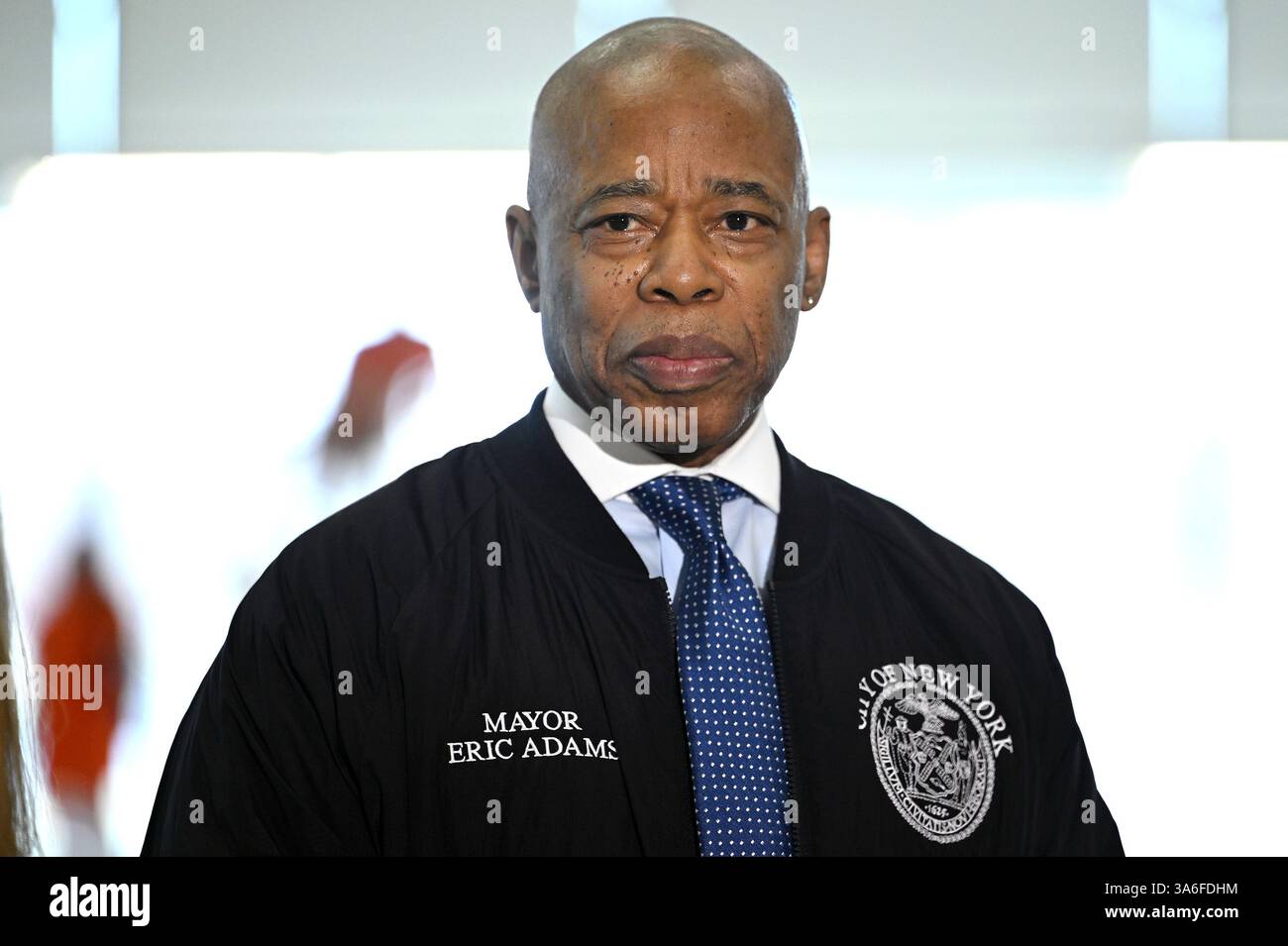 New York, USA. 25th Mar, 2025. New York City Mayor Eric Adams announces ...