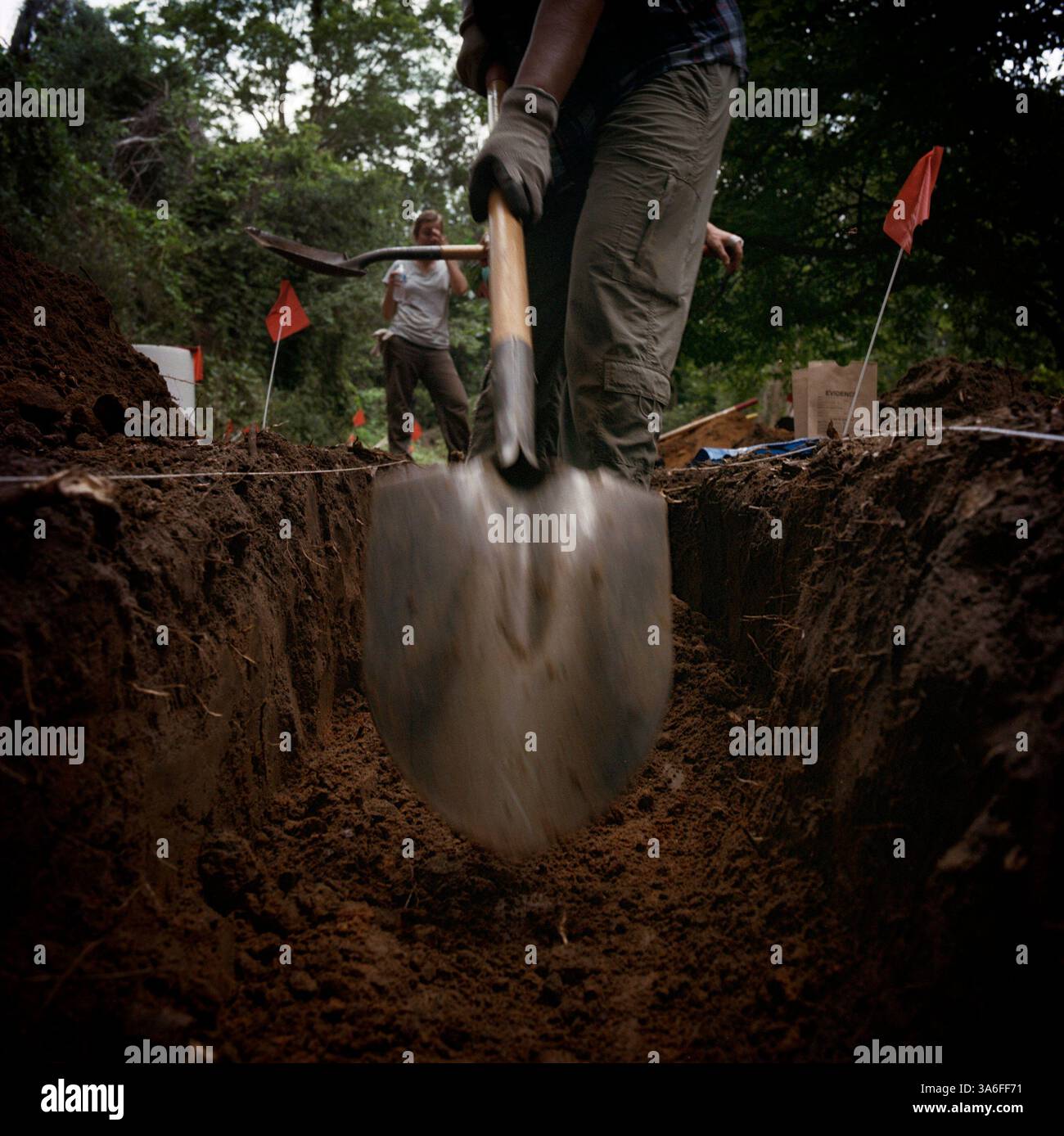 May 17, 2012 - Marianna, Florida, U.S. - Trenches dug by a team of ...