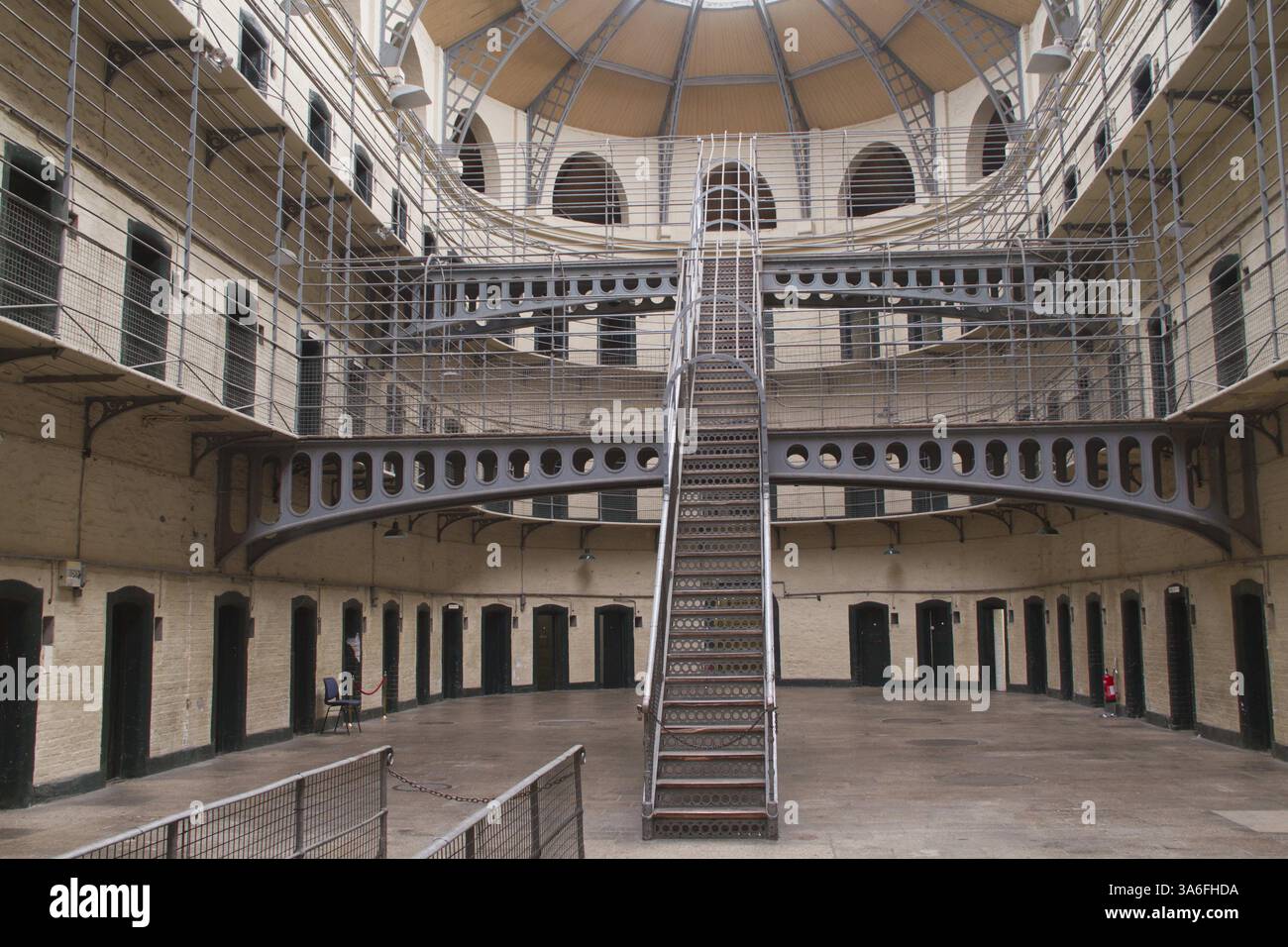 Aug. 23, 2013 - Central Hall or cell block in Kilmainham Gaol where ...