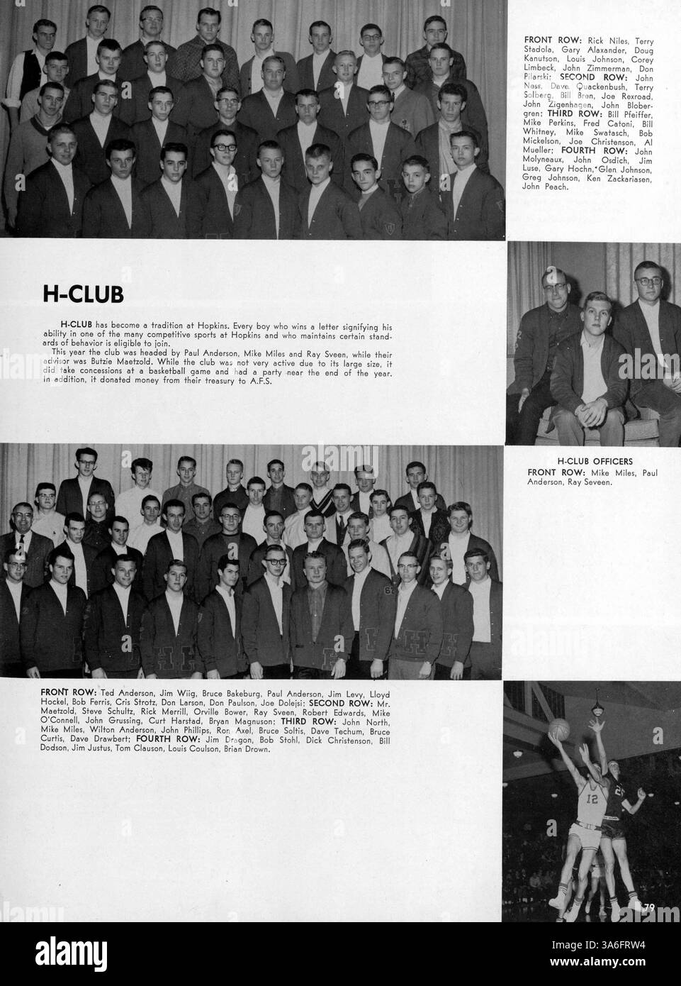 This 1962 edition of the hopkins high yearbook hi-res stock photography ...