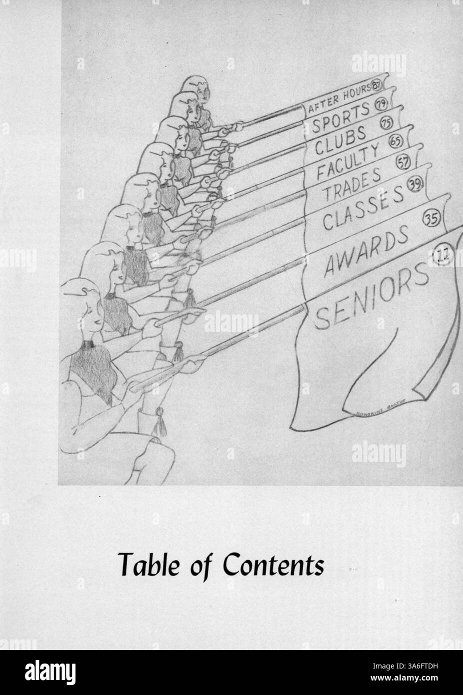 Yearbook from 1952 chronicles the 1951 1952 academic year hi-res stock ...