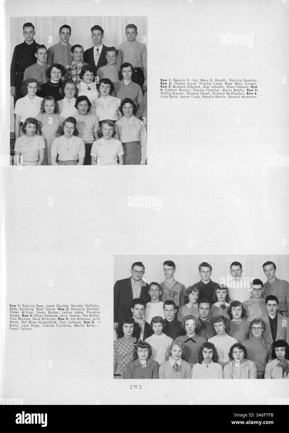 Details the 1951 1952 school year it includes sections on students hi ...