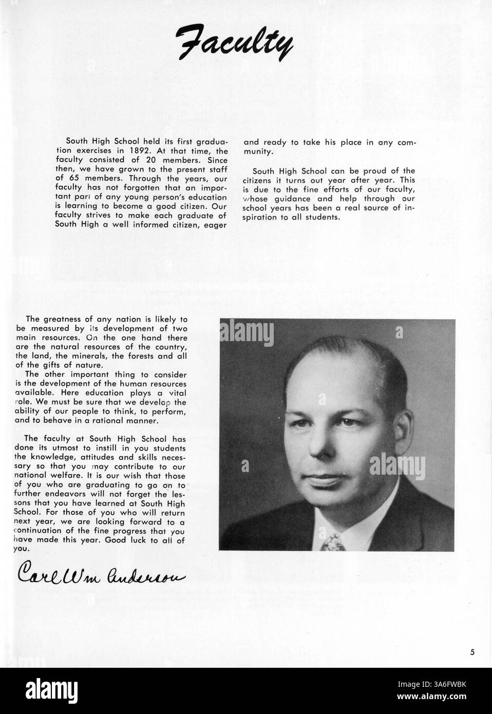 The 1956 edition of the South High Yearbook, Tiger, documents the ...
