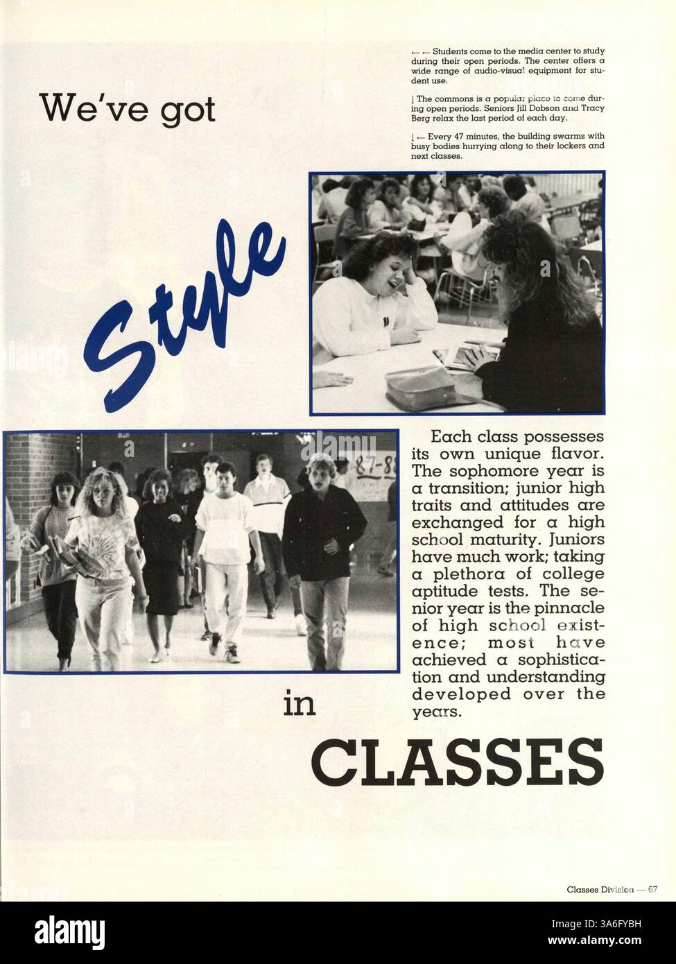 The Talons '88 yearbook from Cooper High School chronicles the 1987 ...