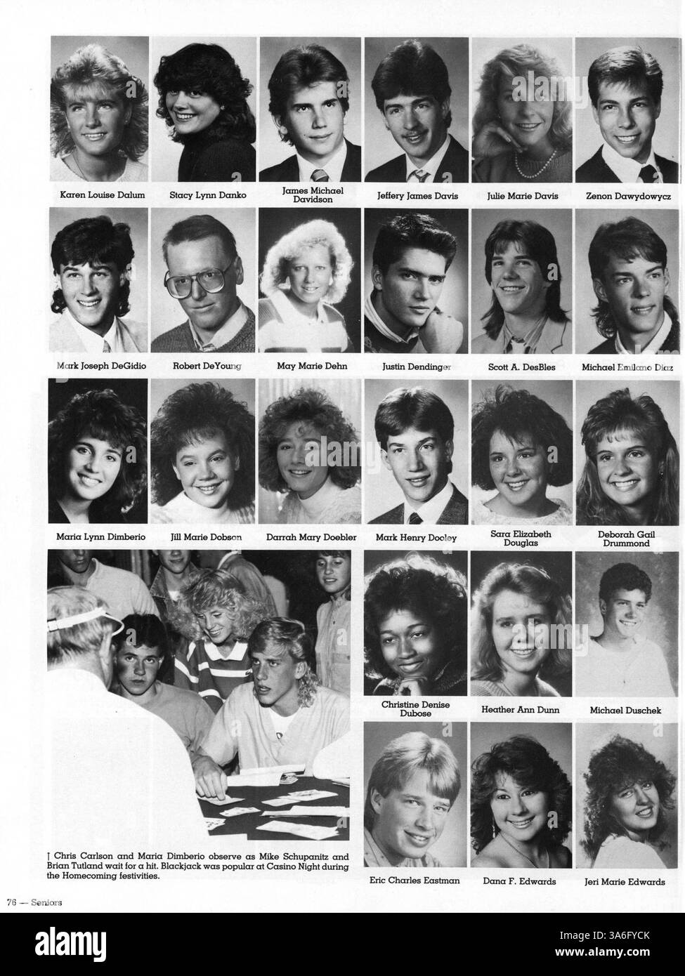 The 1988 Talons yearbook from Cooper High School reflects the diverse ...