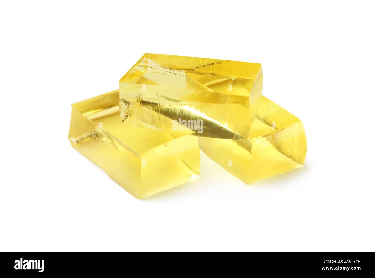 Tasty fruit jelly pieces Cut Out Stock Images & Pictures - Alamy