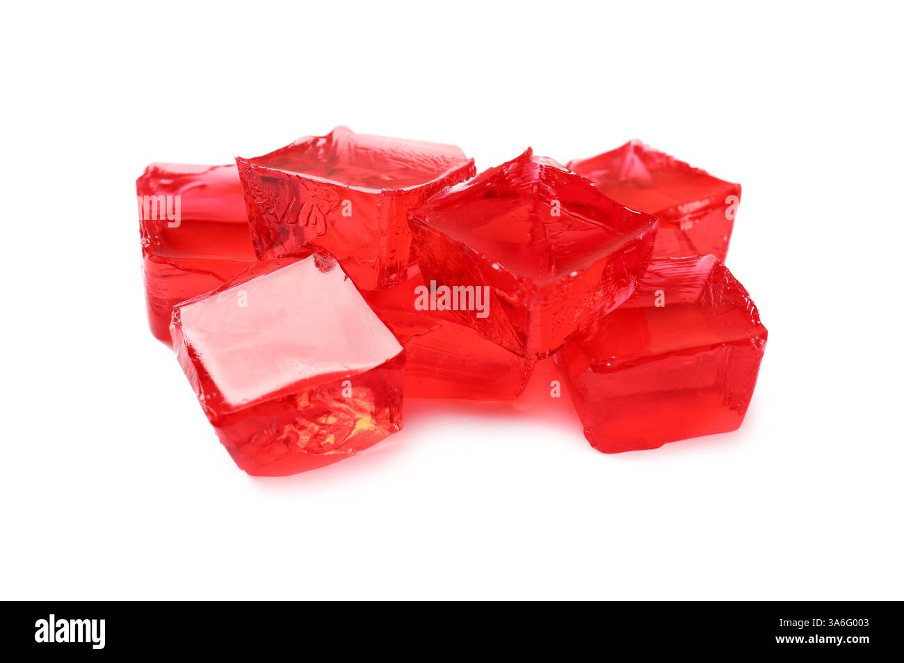 Tasty fruit jelly pieces Cut Out Stock Images & Pictures - Alamy