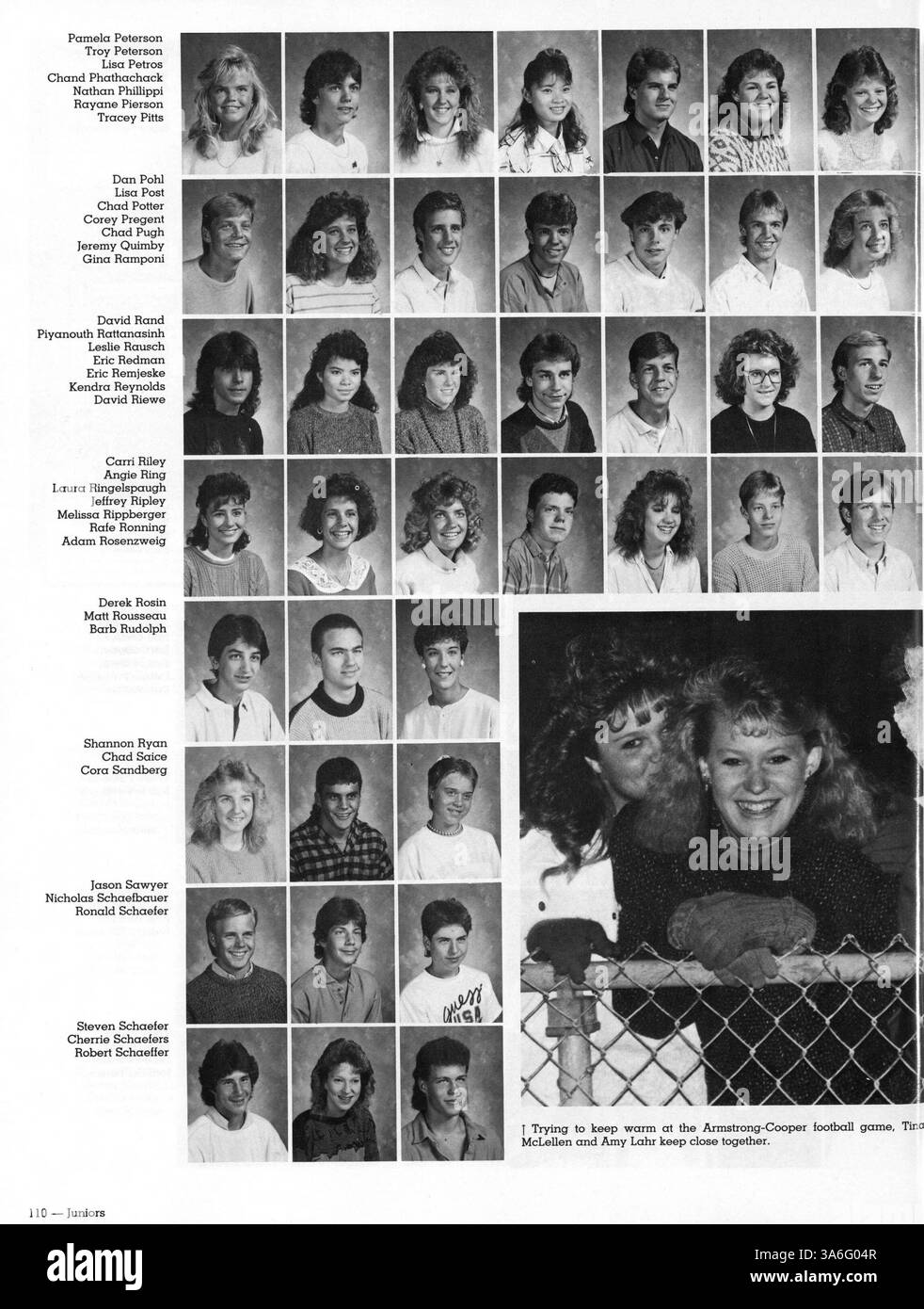 Yearbook captures key events of the 1987 1988 school year hi-res stock ...