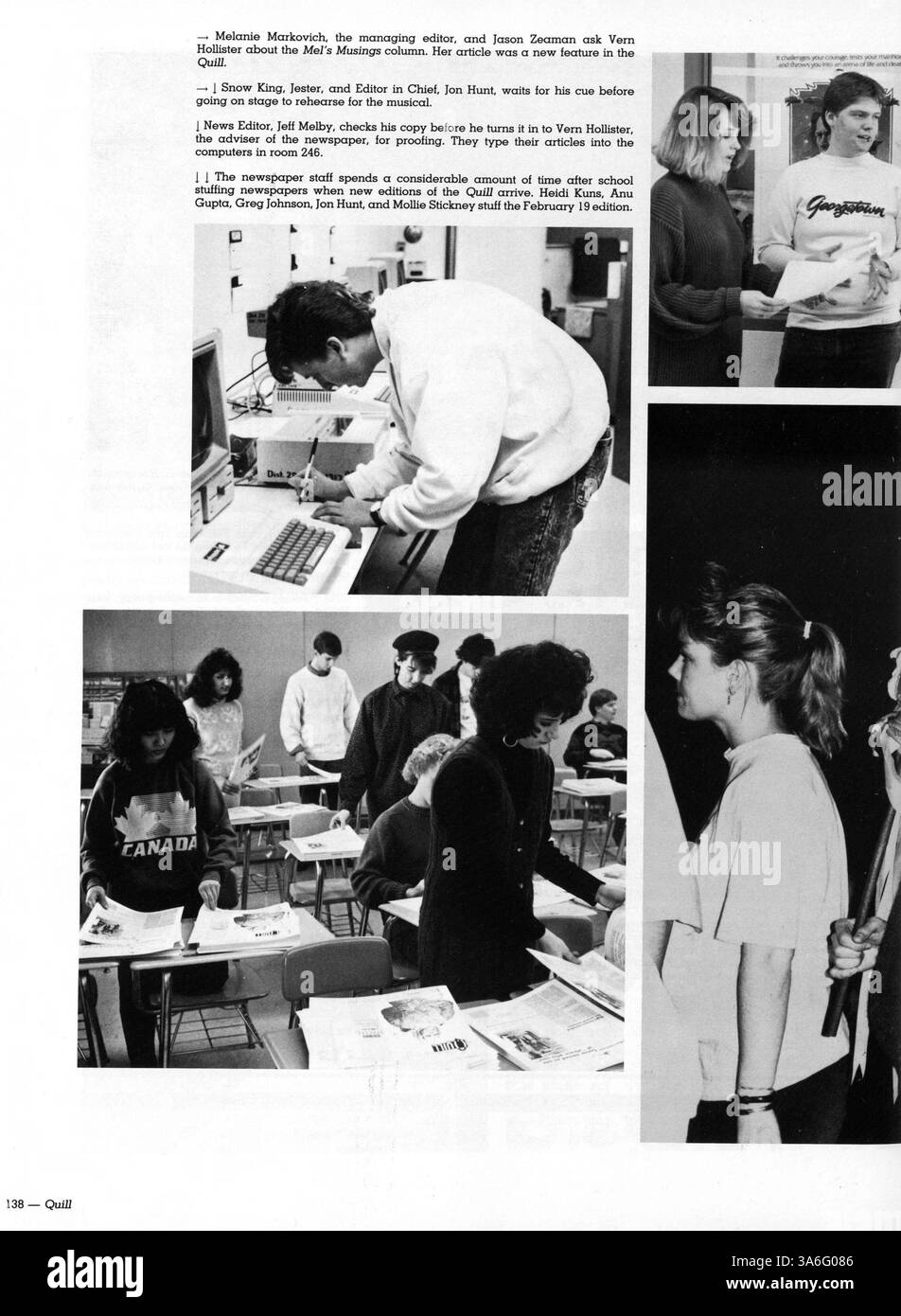 Social achievements of students throughout the 1987 1988 school year hi ...