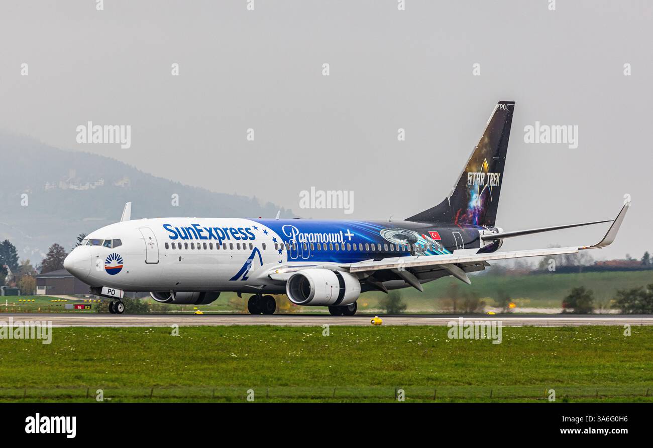 Zurich, Switzerland, 3rd Nov 2024: A Boeing 737-8AS from Sun Express ...