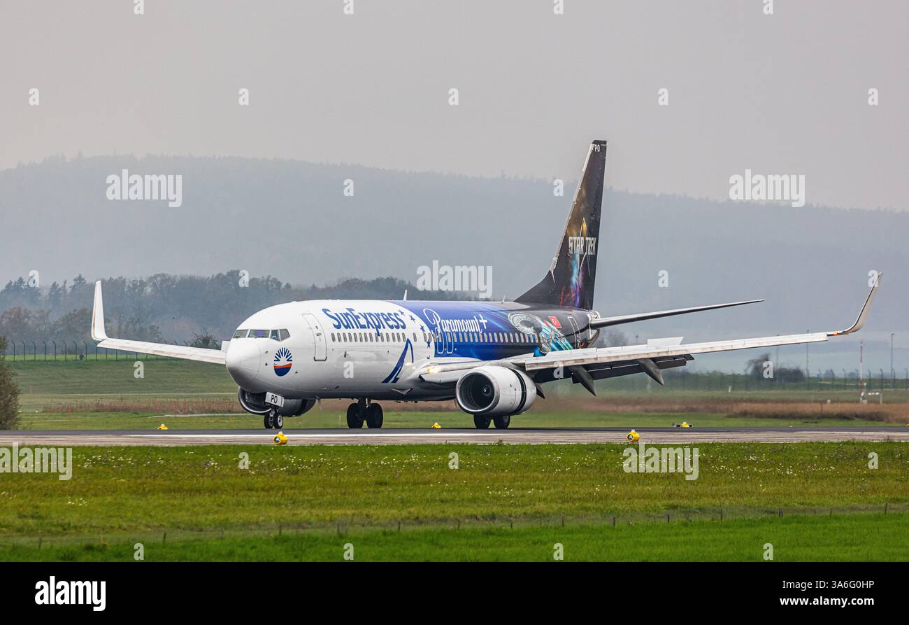 Zurich, Switzerland, 3rd Nov 2024: A Boeing 737-8AS from Sun Express ...
