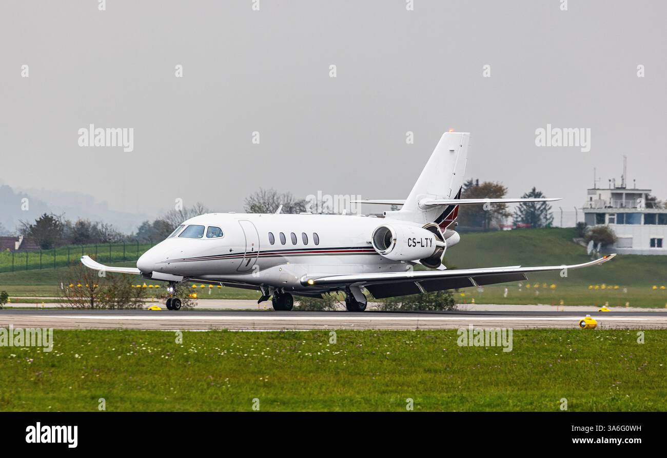 Zurich, Switzerland, 3rd Nov 2024: A Cessna 680A Citation Latitude from ...